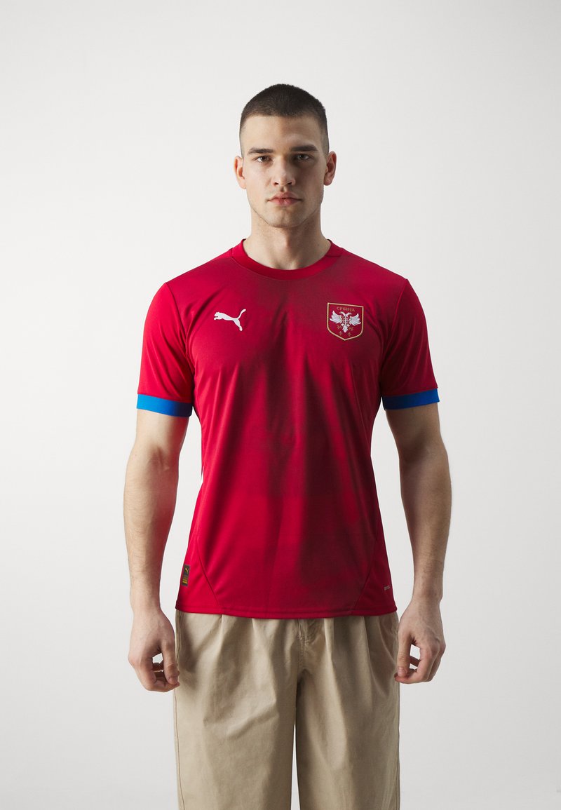 Puma SERBIA FSS HOME REPLICA - Football shirt - dark cherry/dark red ...