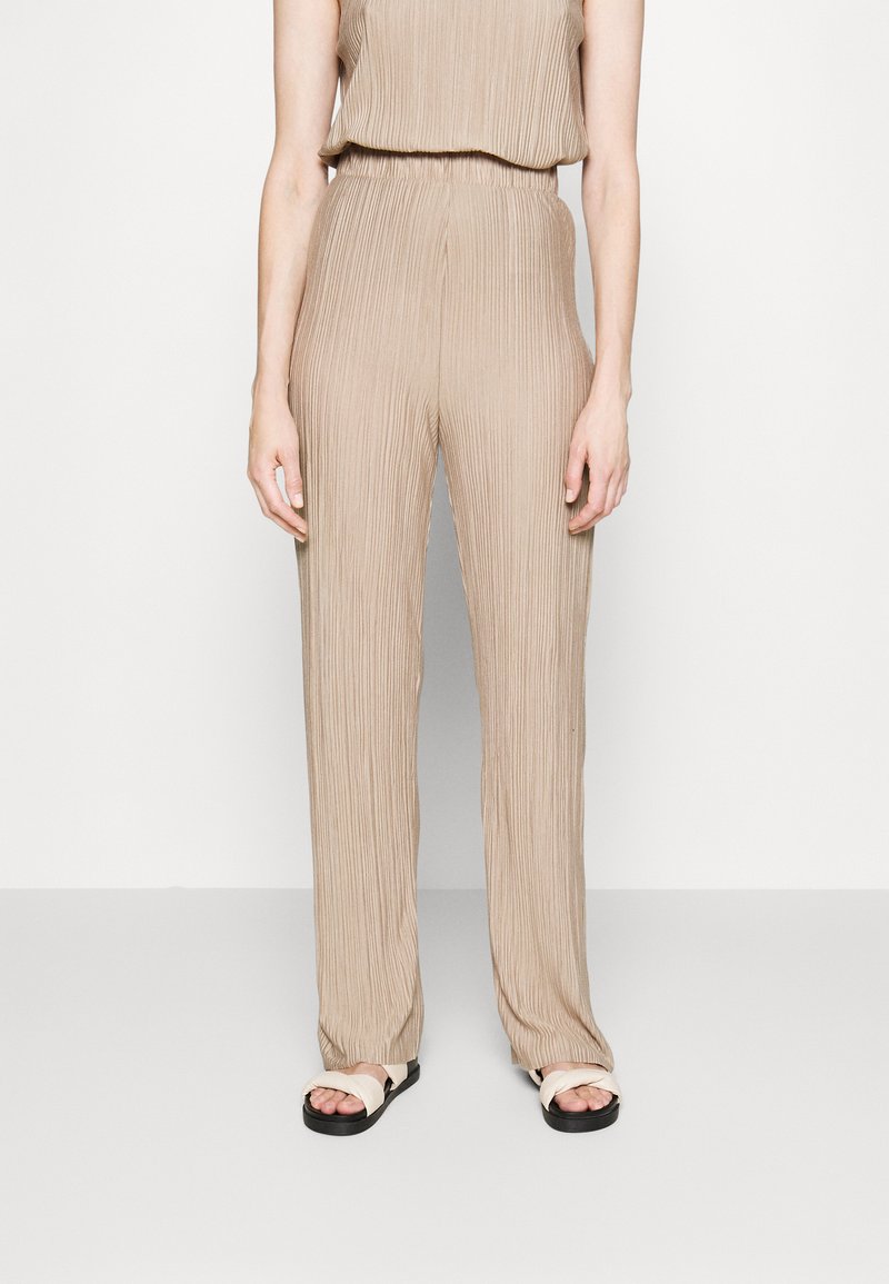 Vero Moda Tall VMCIRA WIDE PANT - Bukse - silver mink/beige - Zalando.no