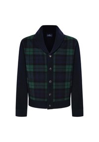 Hackett London PLAID SHAWL - Strickjacke - midnight blue/blau - Zalando.de