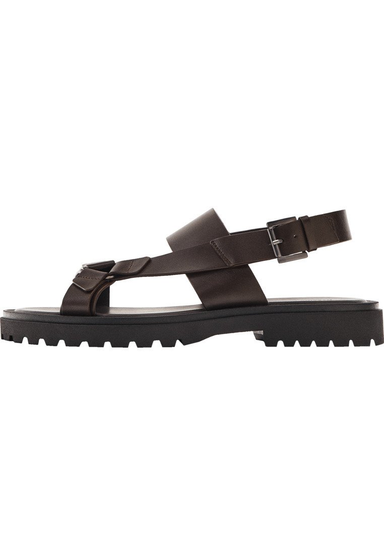 Massimo Dutti STUDIO - Sandals - brown/dark brown - Zalando.de