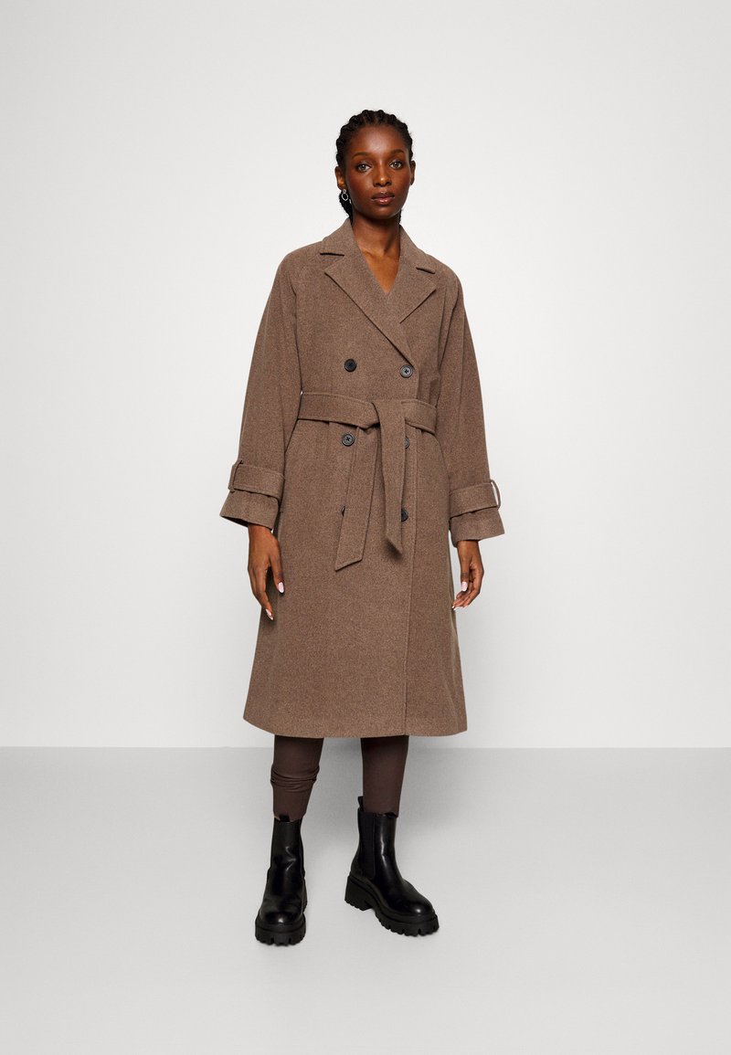 Object Petite OBJKEILY - Klassischer Mantel - melange/hellgrau-meliert ...