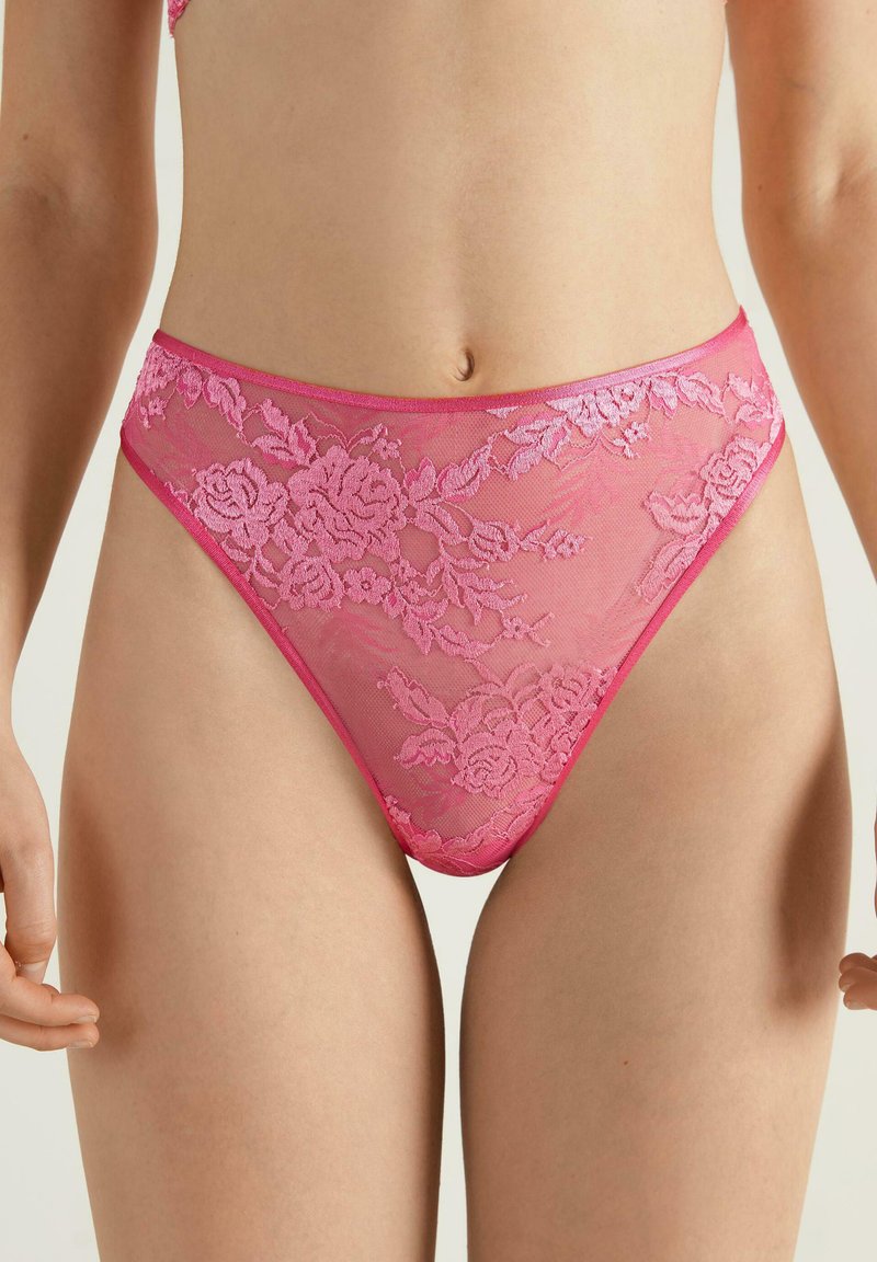 Tezenis MIT HOHEM BUND SHINY ROSES - String - rosa light pink/rosa - Zalando.ch