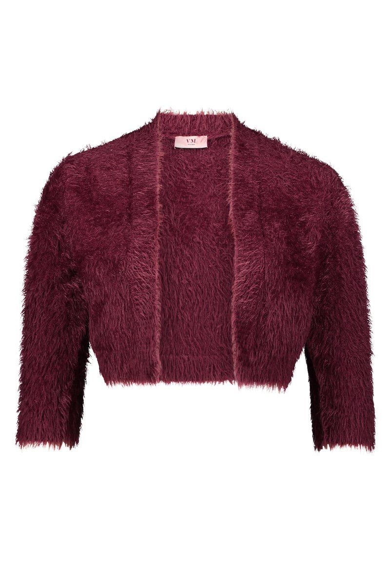 Vera Mont BOLERO MIT STRUKTUR - Strickjacke - wild ruby/rot - Zalando