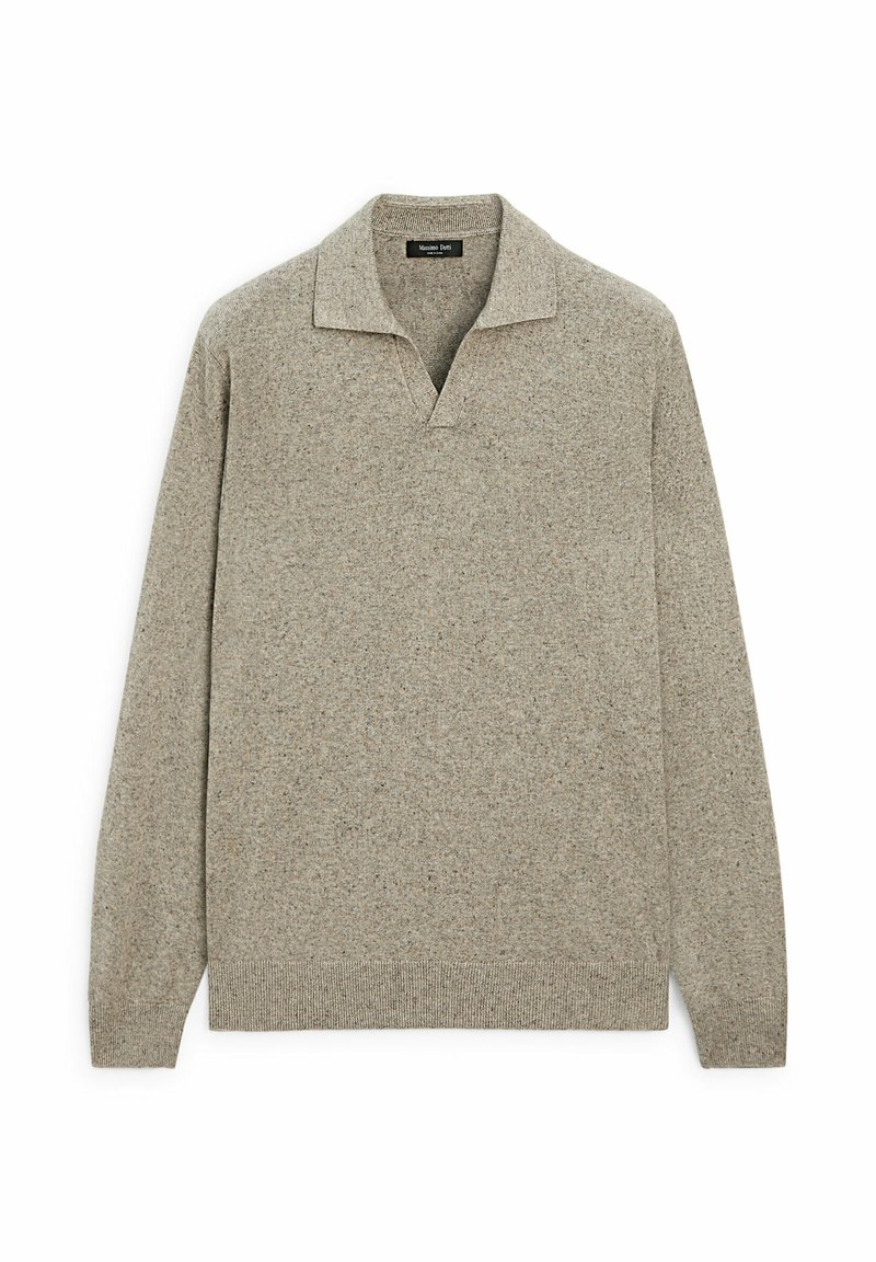 Massimo Dutti COLLAR - Jumper - sand - Zalando
