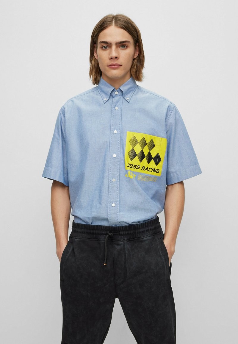 BOSS LAMBEY SHORT - Hemd - open blue/dunkelblau - Zalando.at