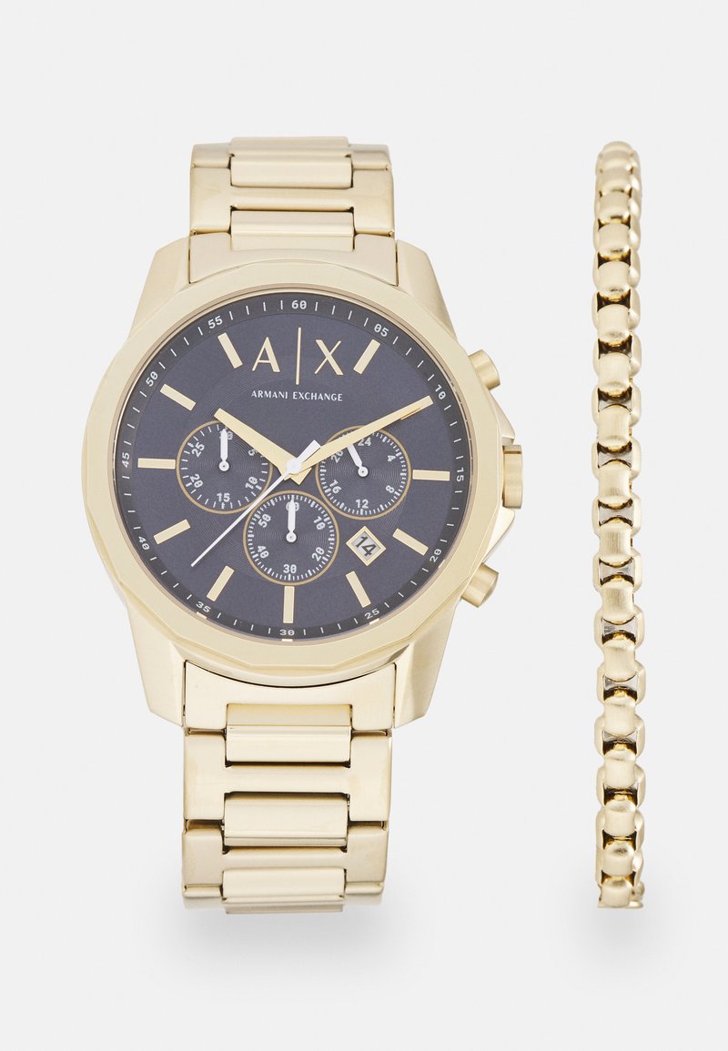 Armani Exchange SET - Chronograph watch - gold-coloured - Zalando.ie