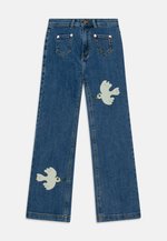 Mini Rodini PEACE DOVE UNISEX - Flared Jeans - blue/blauw - Zalando.nl