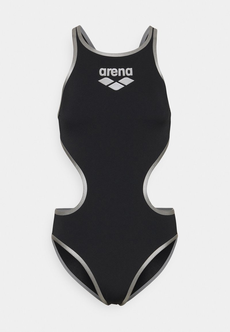 Arena W ARENA ONE BIGLOGO ONE PIECE - Maillot de bain - black/silver ...