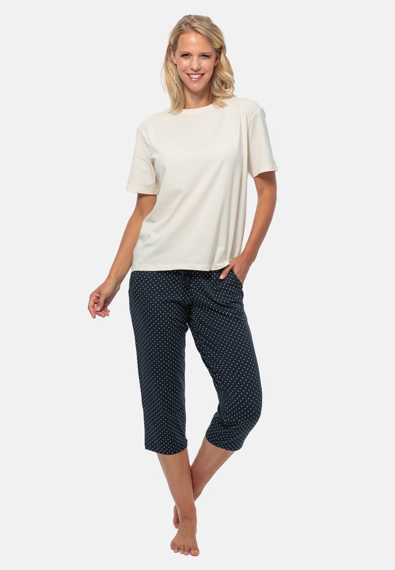 Schiesser SET - Nattøj sæt - blau/gepunktet/creme/mørkeblå - Zalando.dk