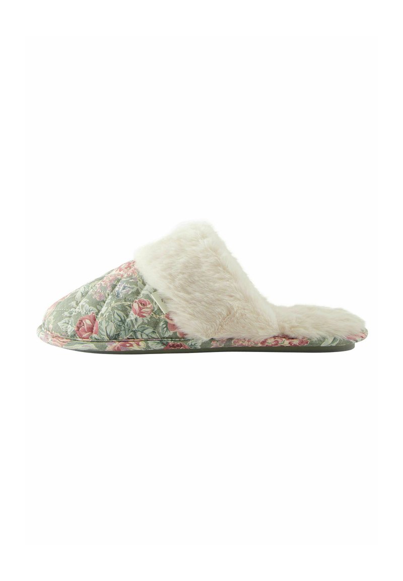 Laura Ashley REGULAR FIT - Slippers - green wild roses print/green ...