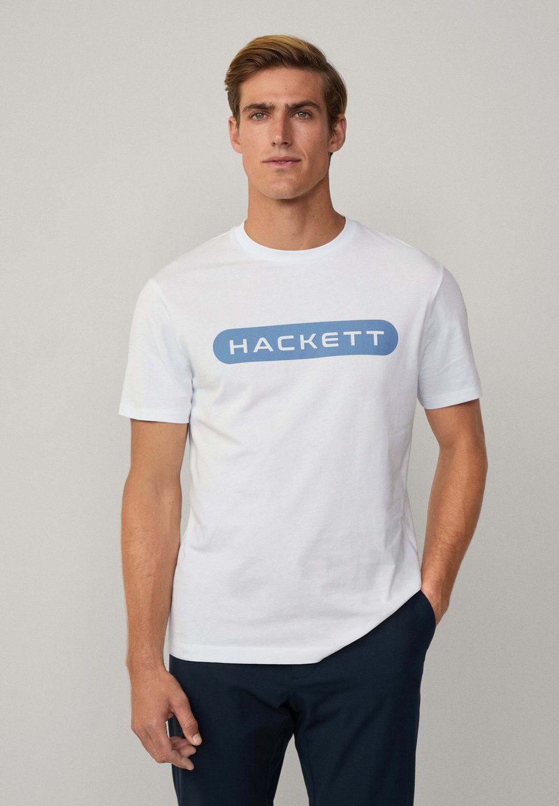 Hackett London ESSENTIAL BOX - Print T-shirt - white - Zalando