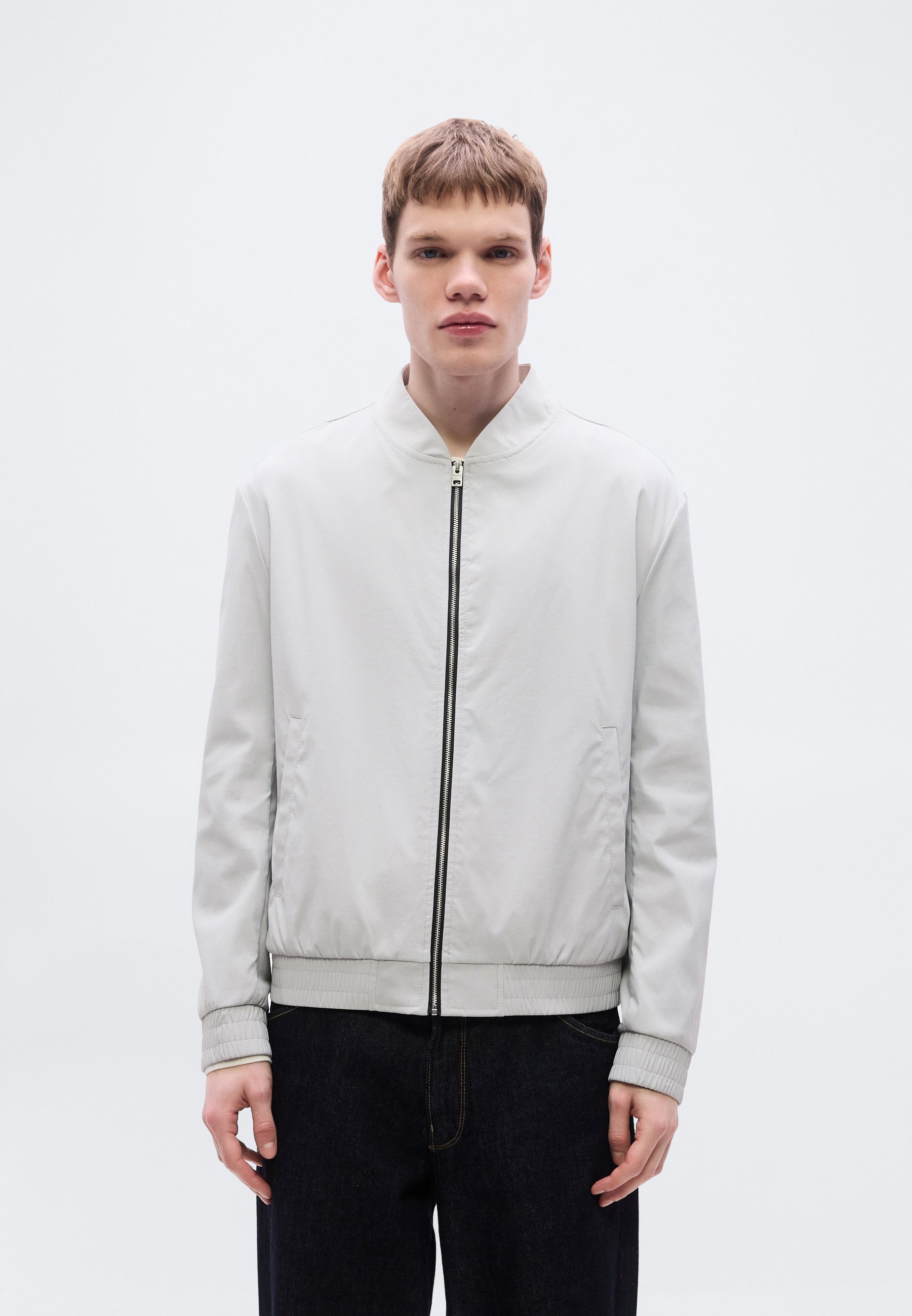 HUGO UKASHI - Bomberjacke - light pastel grey/hellgrau - Zalando.ch