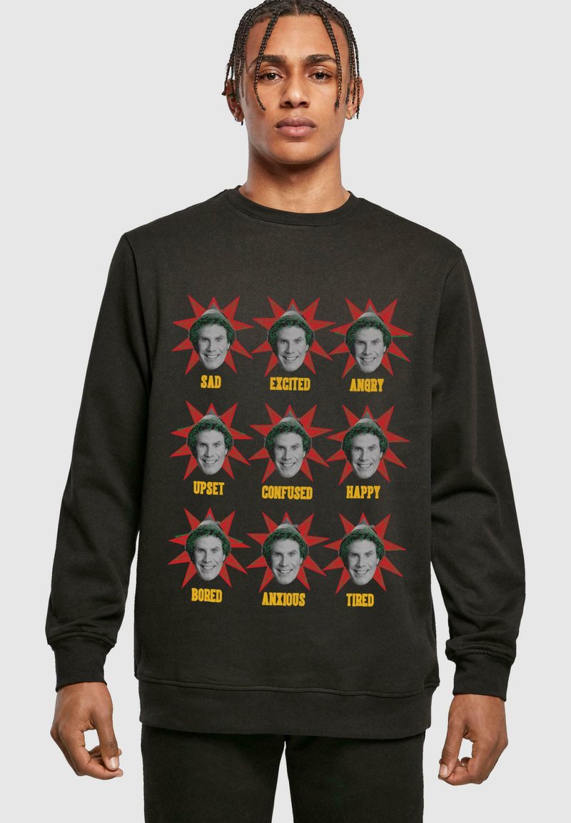 ABSOLUTE CULT ELF MANY MOODS OF BUDDY CREWNECK - Sweatshirt - black ...