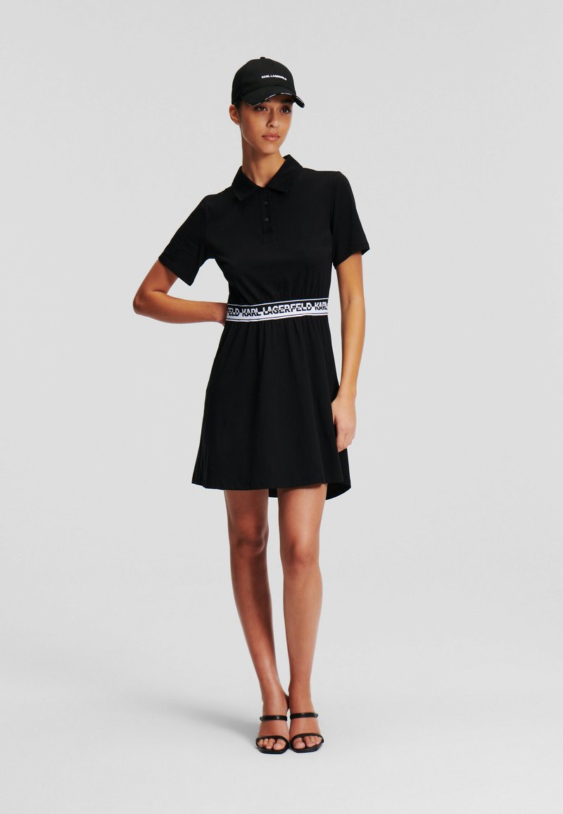 KARL LAGERFELD LOGO - Trikotaažkleit - black/must - Zalando.ee