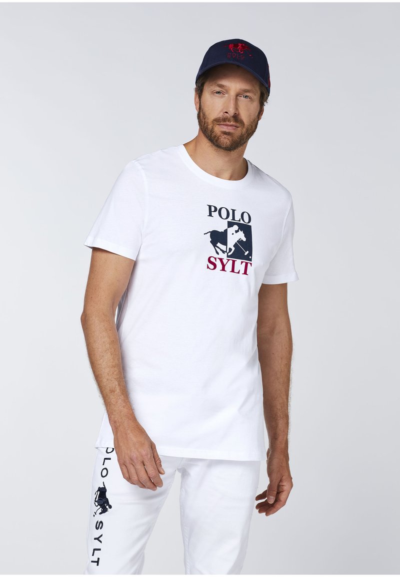 Polo Sylt POLO SYLT - T-Shirt print - bright white/weiß - Zalando.de