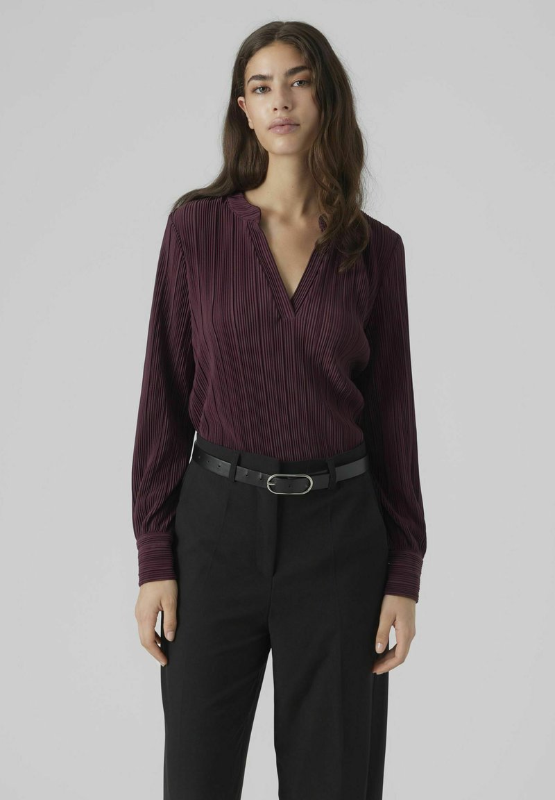 Vero Moda VMAURORA - Bluse - winetasting/lilla - Zalando.dk