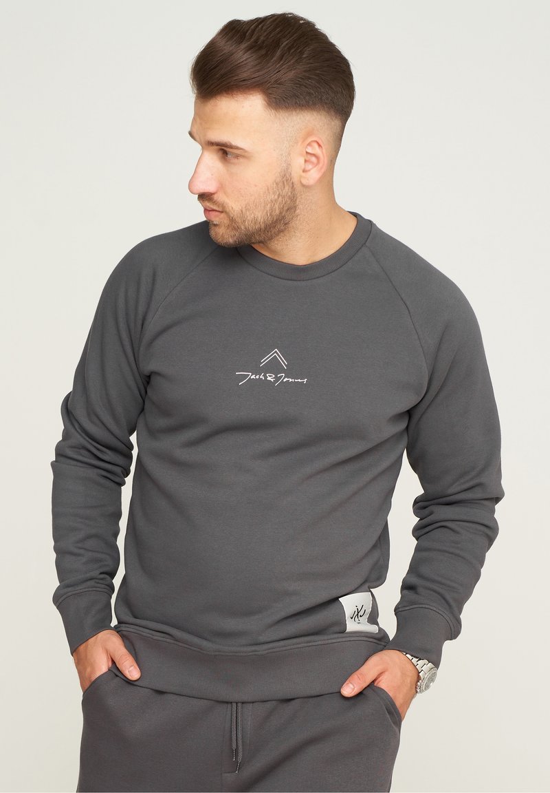 Jack & Jones MATTEO CREW - Sweatshirt - asphalt/anthrazit - Zalando.de