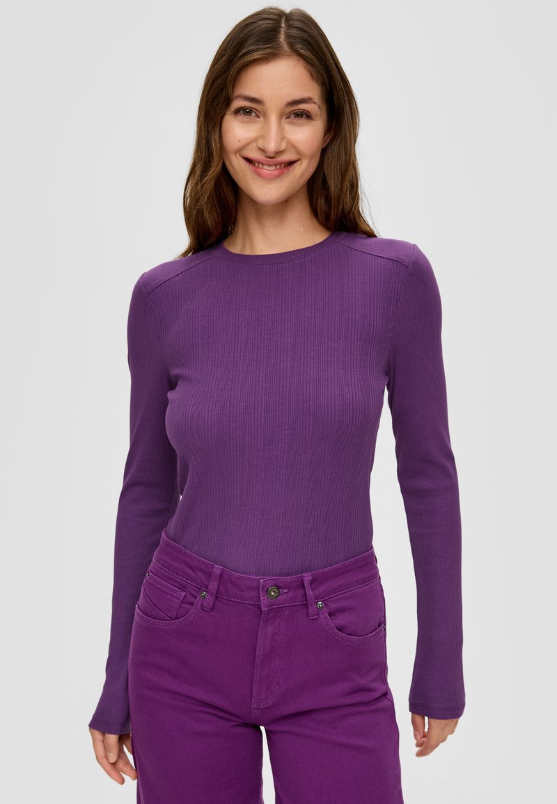 QS Long sleeved top - lila/purple - Zalando