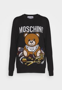 MOSCHINO SEASONAL TEDDY BEAR - Strickpullover - fantasy black/schwarz - Zalando.at
