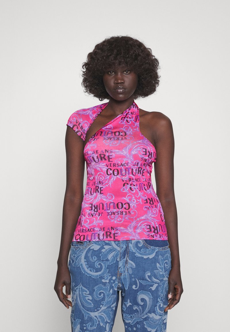 Versace Jeans Couture T-shirt print - hot pink/donkerroze - Zalando.be