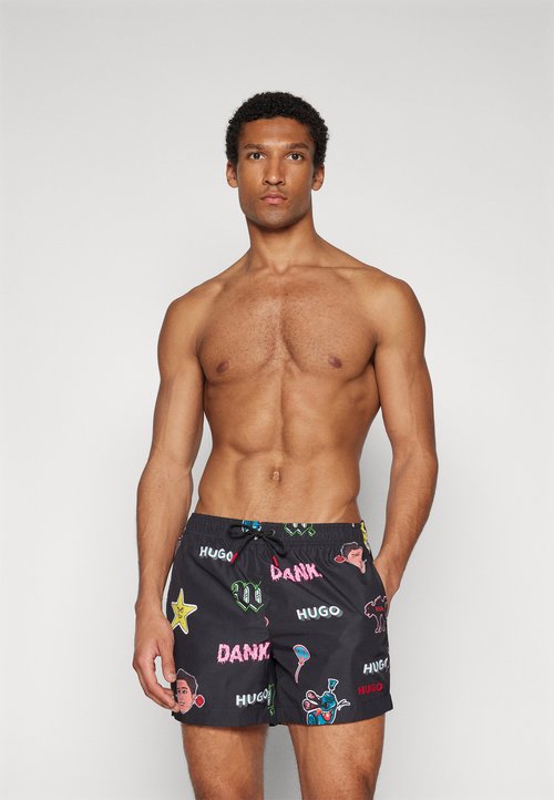 Blount & Pool Uimashortsit - black yellow duck/musta - Zalando.fi