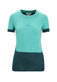 Icebreaker MERINO ZONEKNIT - Camiseta básica - BRIGHT GREEN/verde ...