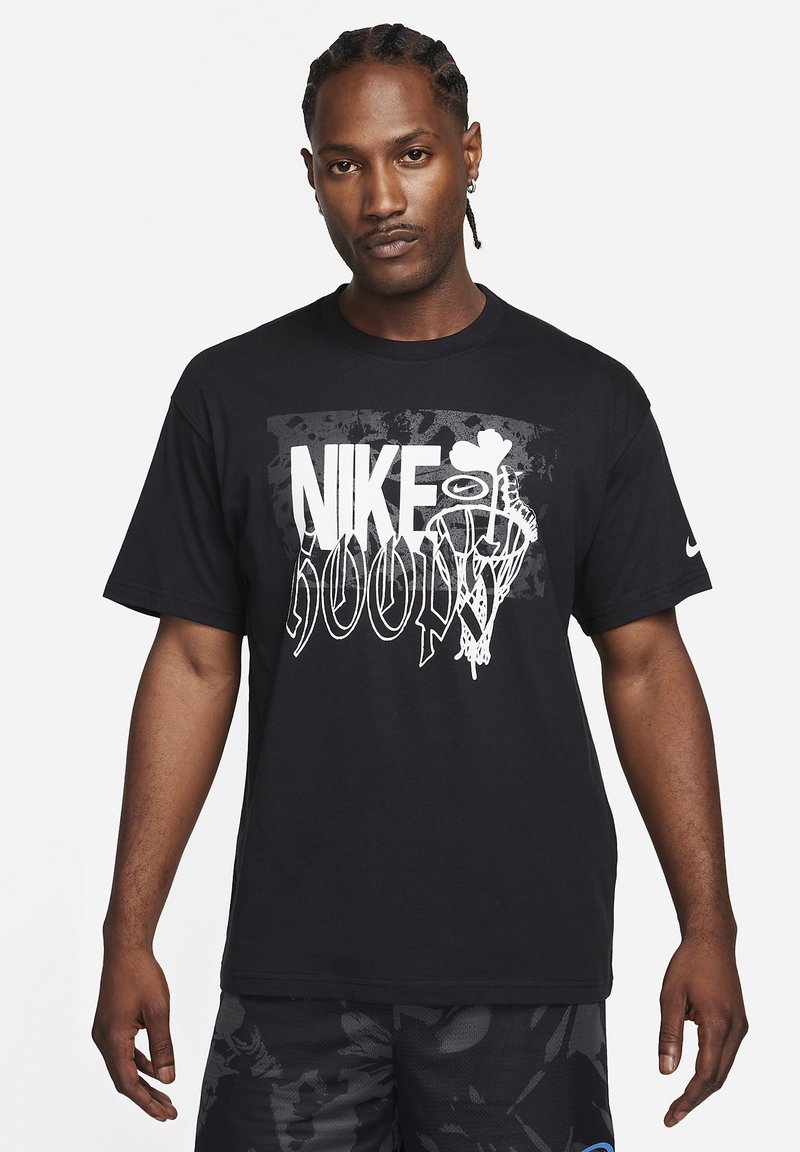 Nike Performance MAX90 BASKETBALL - T-shirt con stampa - black/nero ...