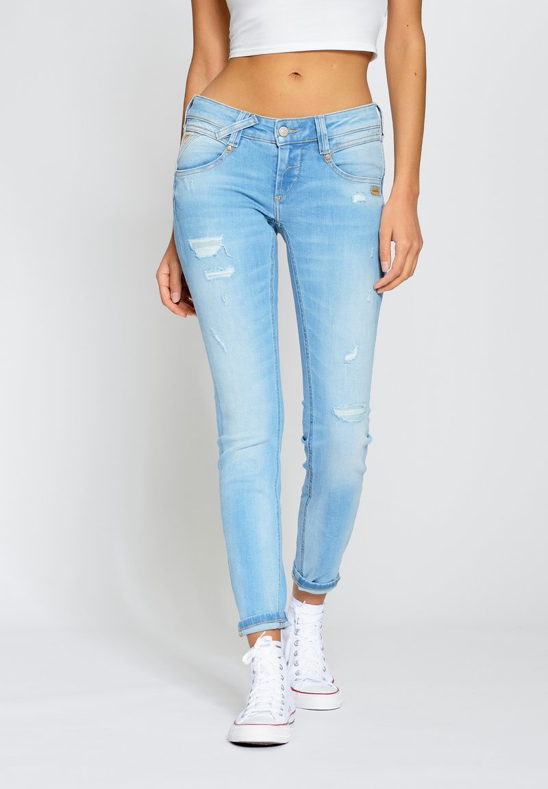 Gang CROPPED - Jeans Skinny Fit - used summerblue/blue - Zalando.de