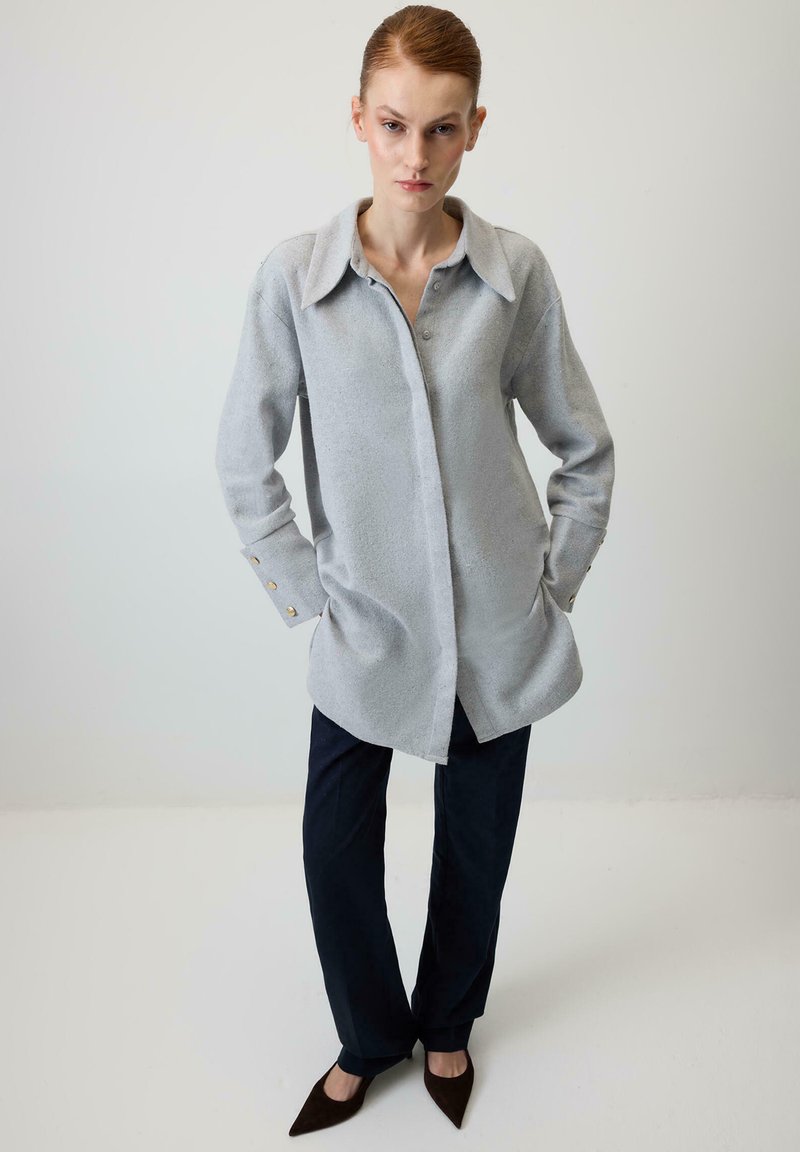 Touché Privé WIDE CUFF - Blus - grey/grå - Zalando.se