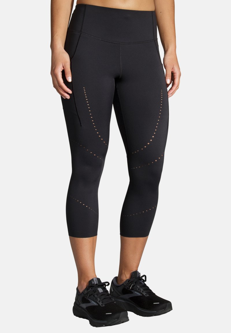 Brooks METHOD 3/4 TIGHT - 3/4 Sporthose - black/schwarz - Zalando