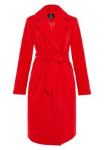 Threadbare THB DECAF COLLAR BELTED FORMAL - Classic coat - red - Zalando.ie