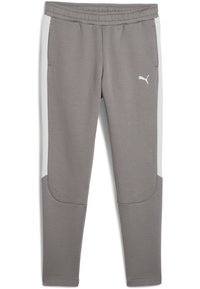 Puma EVOSTRIPE - Pantalon de survêtement - cast iron/gris - ZALANDO.FR