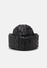 Rains PUFFER BEANIE UNISEX - Mütze - black monogram/schwarz - Zalando.at