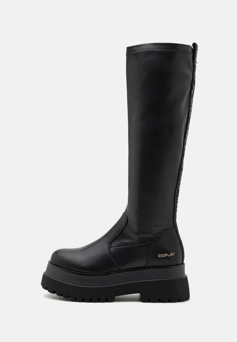 Replay ANY EMPIRE - Platform boots - black - Zalando.ie