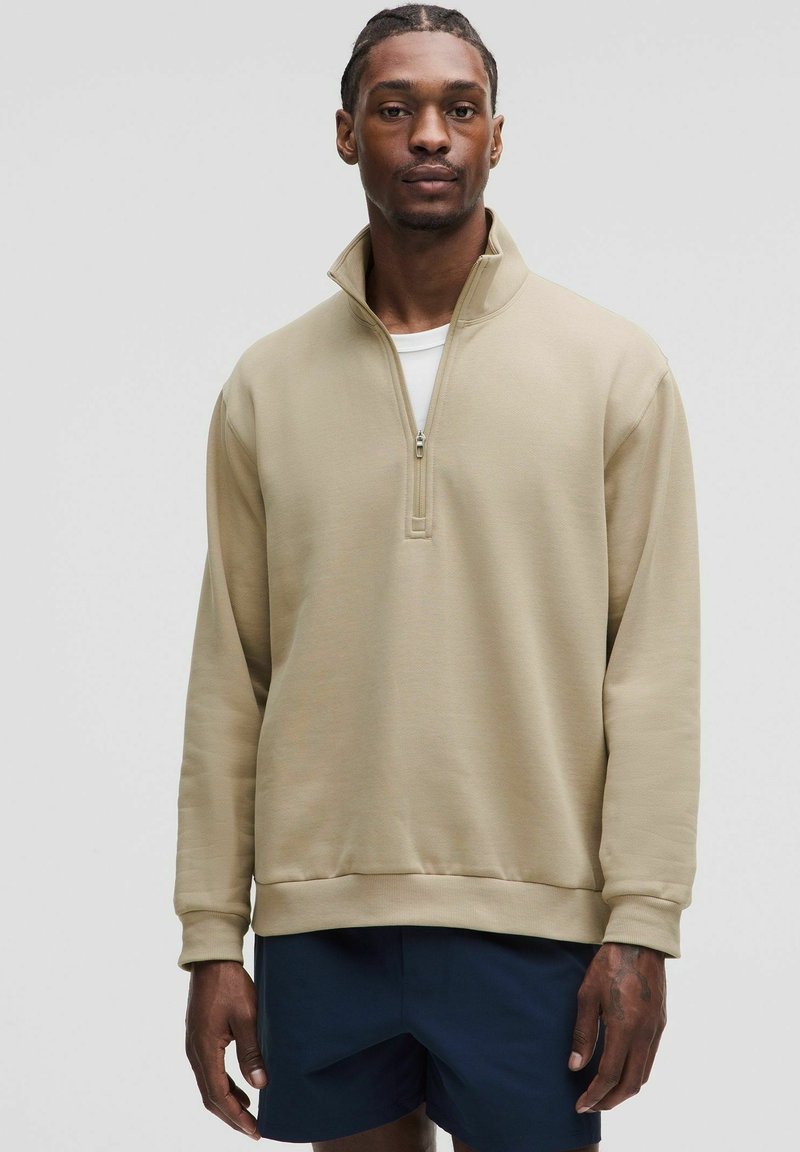lululemon Steady State Half Zip - Fleece trui - sheer oak/bruin ...