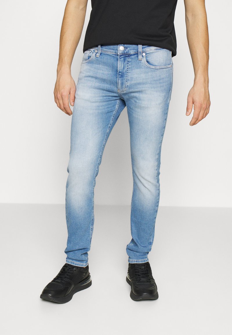 Calvin Klein Jeans MID RISE SUPER SKINNY - Jeans Skinny Fit - denim ...