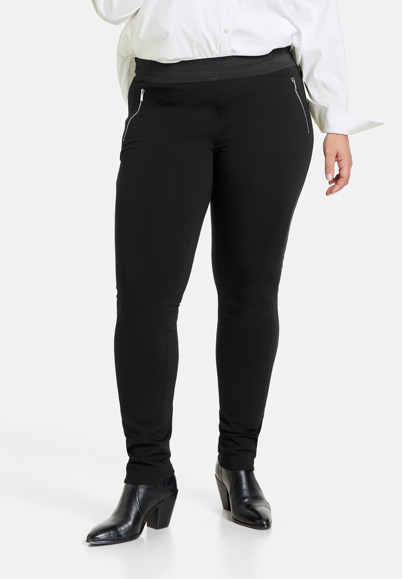 Samoon STRETCH LUCY - Housut - schwarz/musta - Zalando.fi