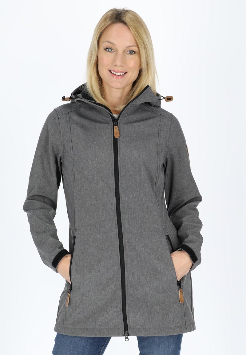 Swedemount SOFTSHELL COAT W - Softshelljacke - lt grey melange/hellgrau ...