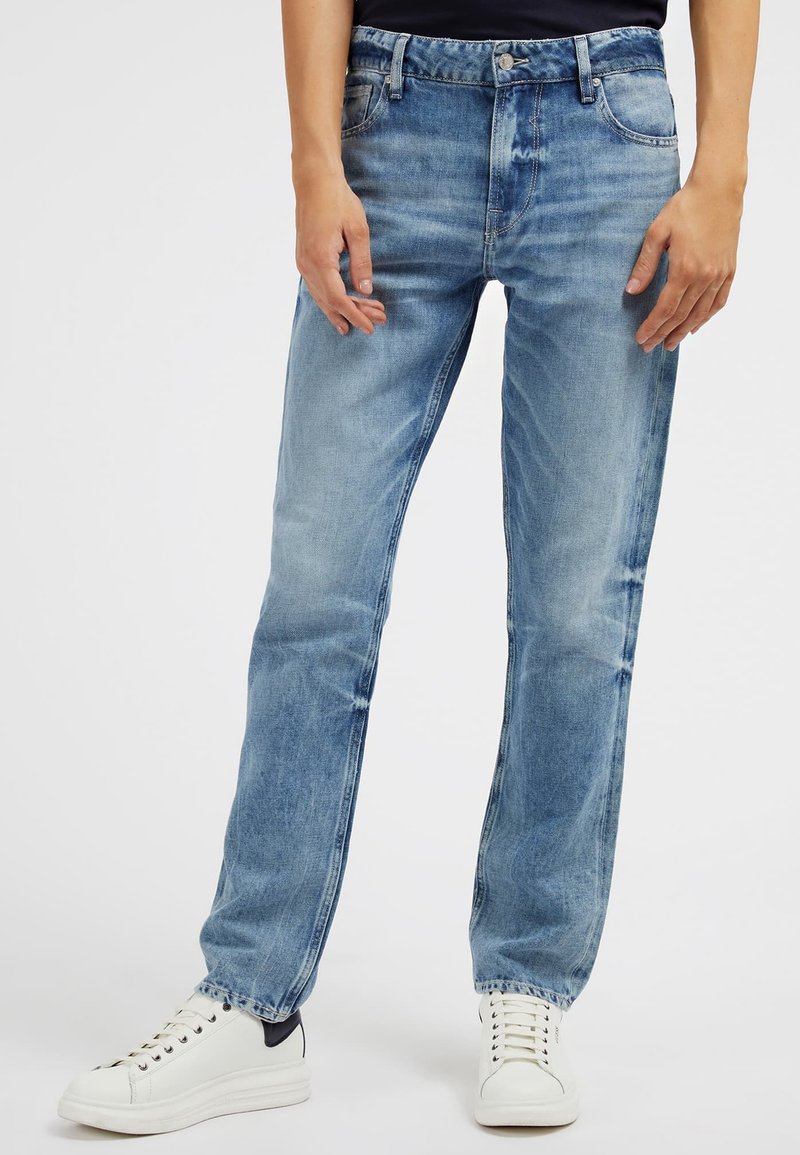 Guess Jeans Straight Leg Himmelblau Hellblau Zalando De