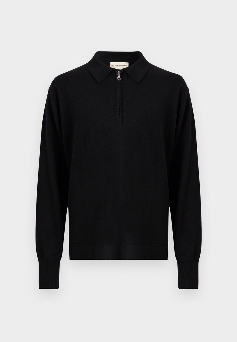 OFFICINE GENERALE BENE ZIP - Jersey de punto - black/negro - Zalando.es