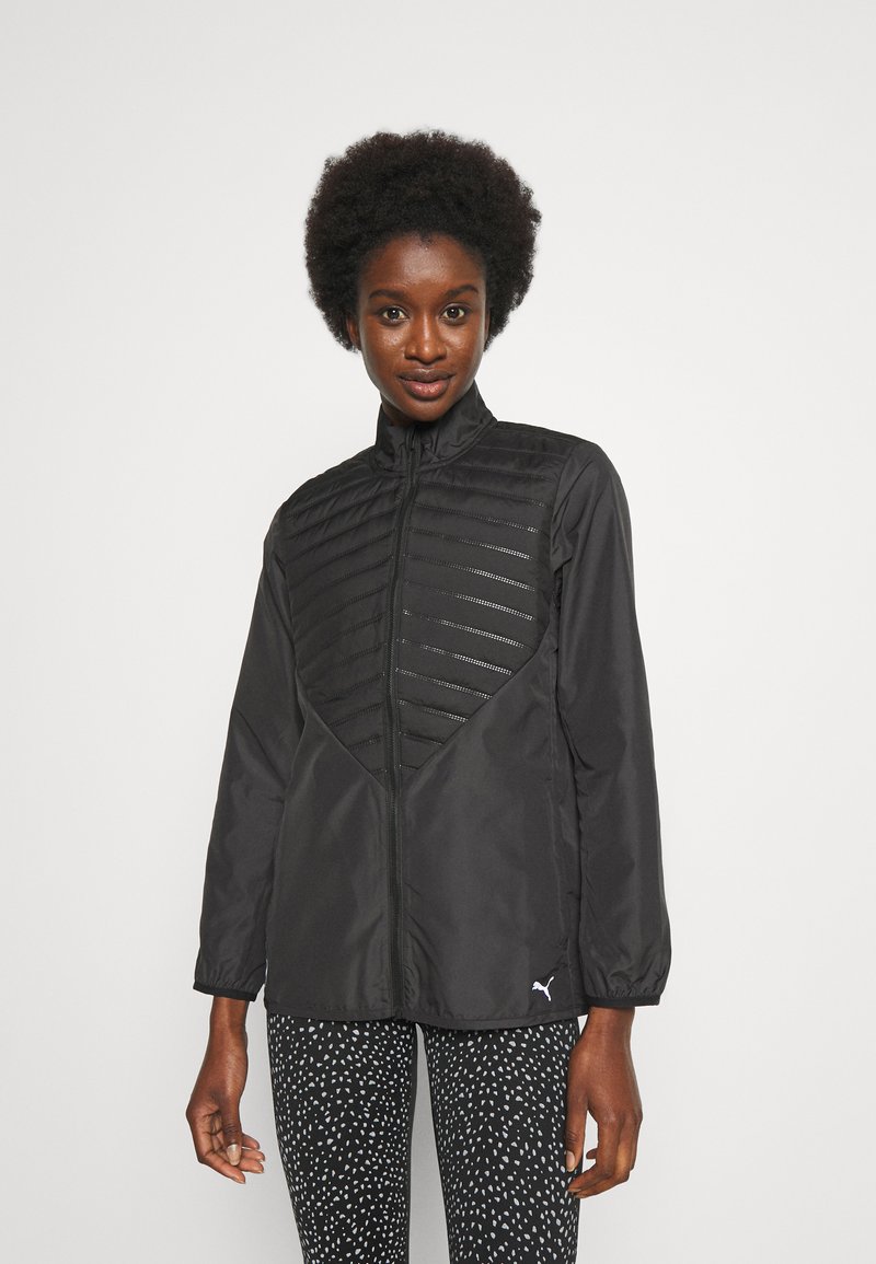 Puma RUN FAVORITE PUFFER JACKET - Windbreaker - black - Zalando.de