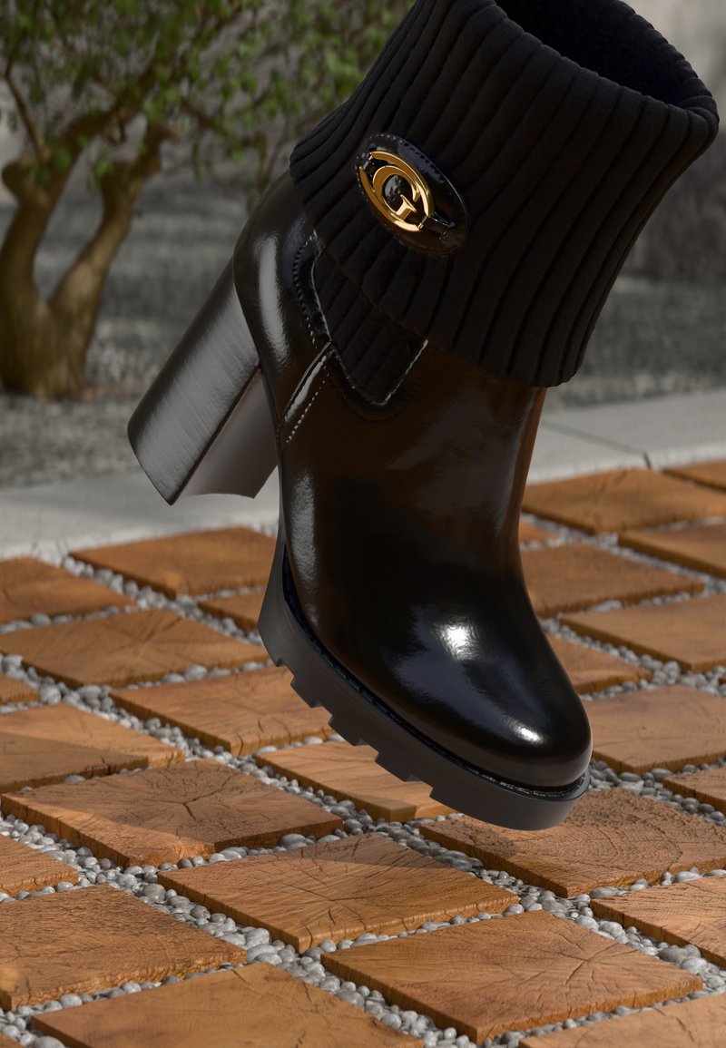Guess NEASON - Stivaletti con plateau - black/nero - Zalando.it