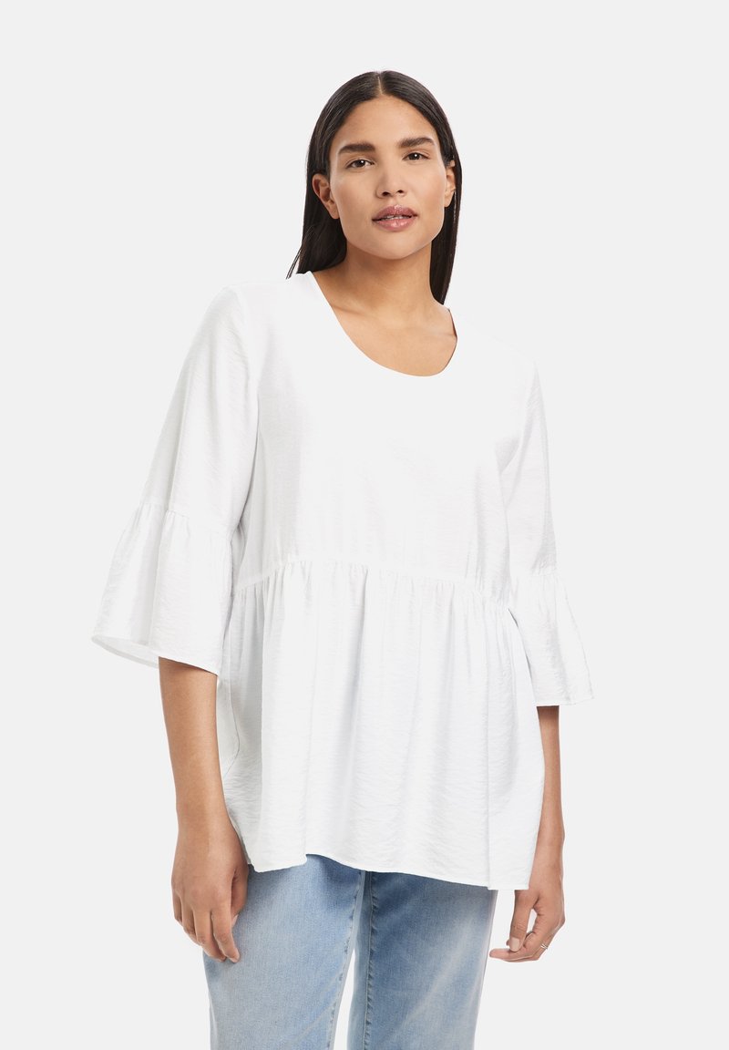Samoon 3/4 ARM MIT VOLANTS - Tunique - white/blanc - ZALANDO.FR