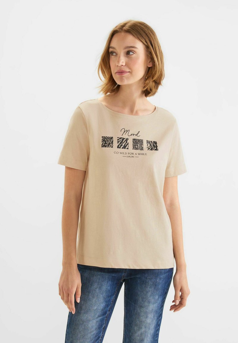Street One MTI ARTWORK PRINT - T-Shirt print - beige - Zalando.de