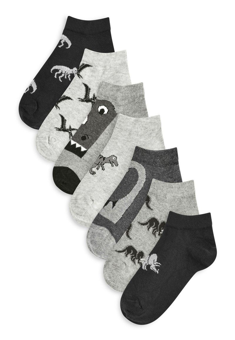 Next 7 PACK RICH TRAINER - Socken - mono dinosaur/schwarz - Zalando.de