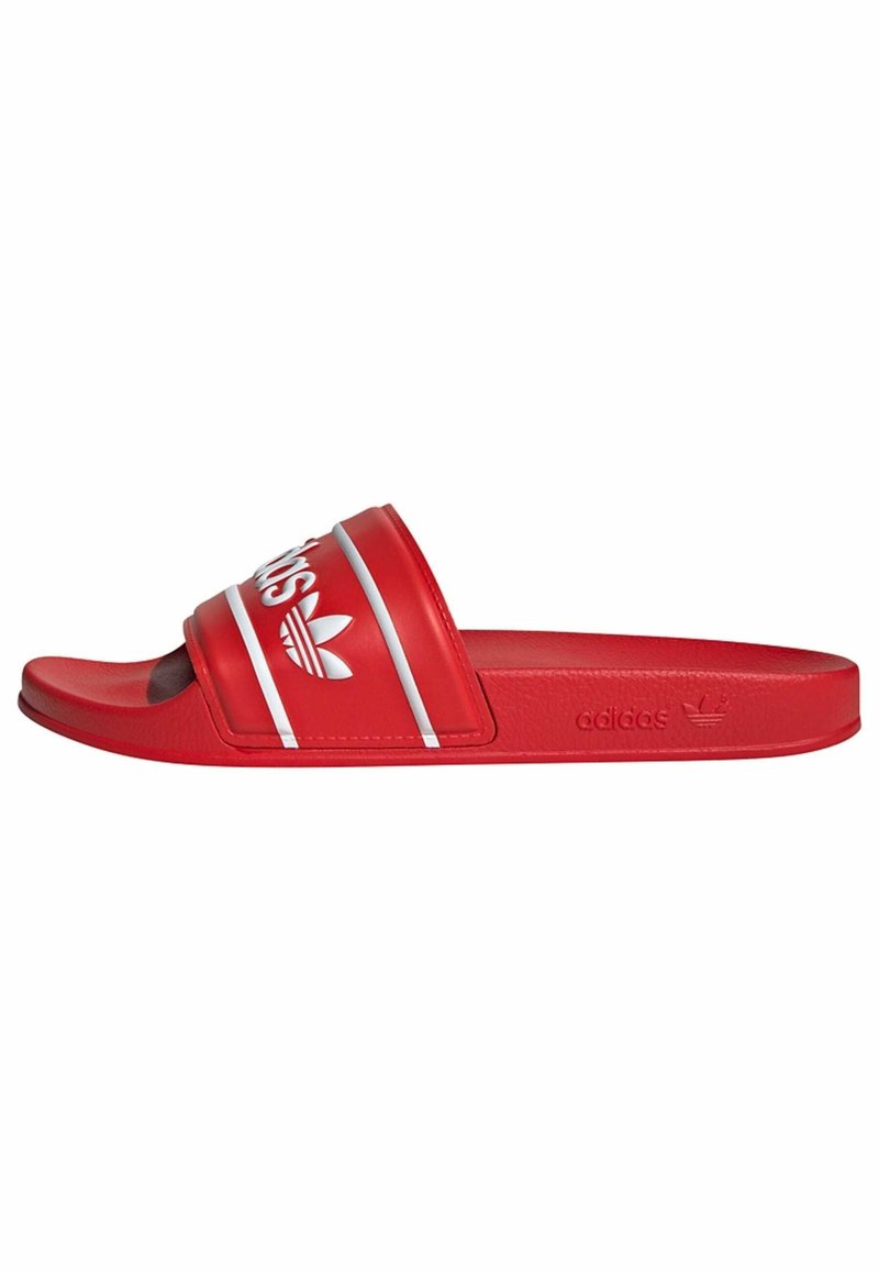 adidas Originals ADILETTE - Mules - red red cloud white/red - Zalando.co.uk
