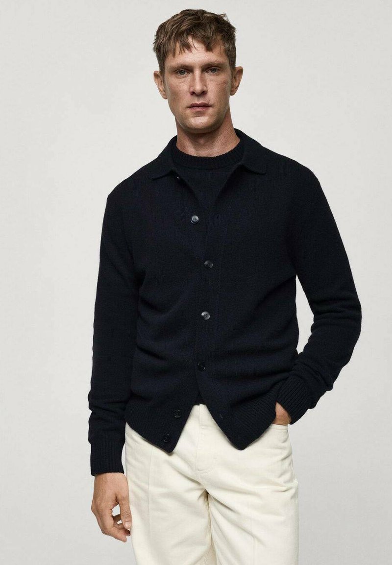 Mango Cardigan - dark blue/mørkeblå - Zalando.dk