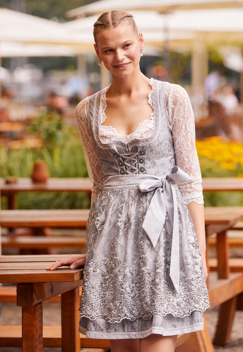 Krüger Dirndl Dirndl - grey/grå - Zalando.se