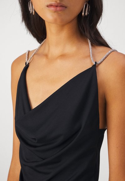 Alice + Olivia CORAL STRAP COWL - Top - black/negro - Zalando.es