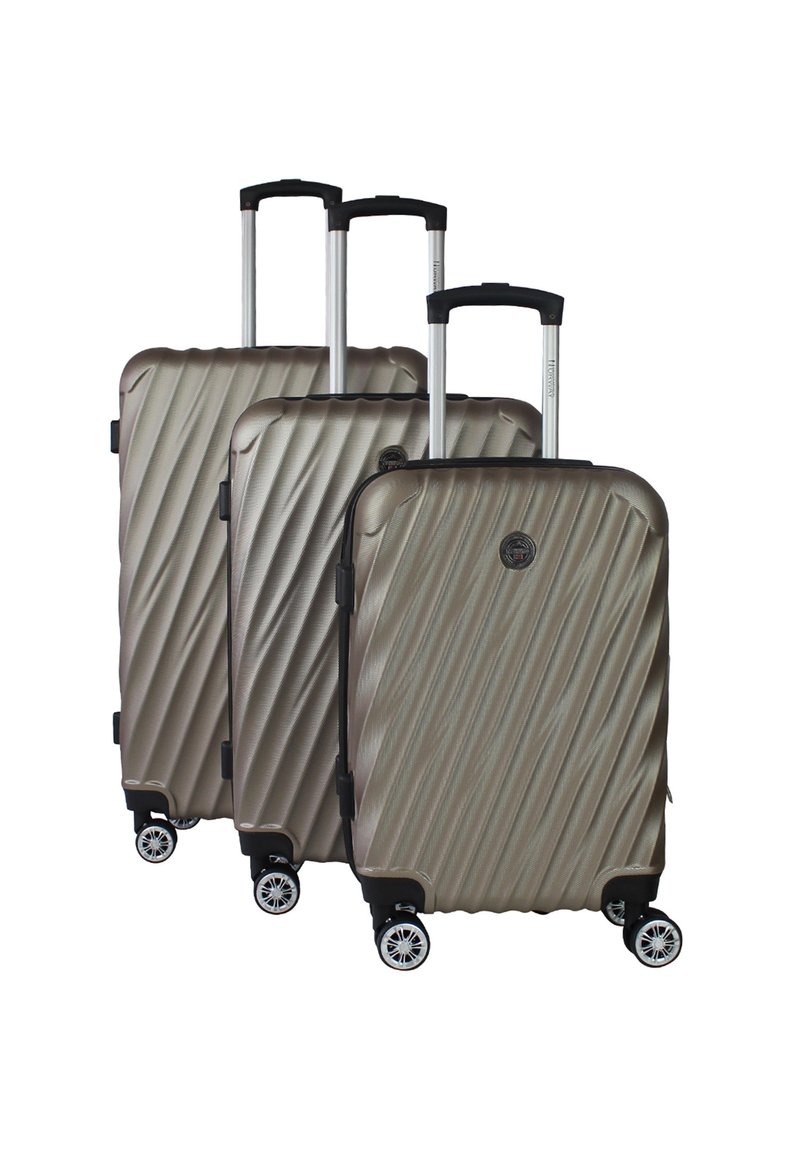 Geo Norway SWAP HARTSCHALEN 3 SET - Luggage set - champagne/brown - Zalando